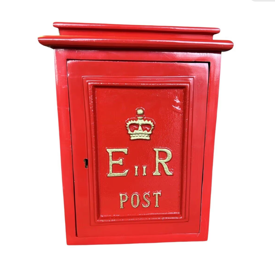 ER wall post box ,Queen Elizabeth II Tribute Box in cast Aluminium Red ...